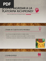 Como Ingreso A Mi Cuenta de Richmond Studio 2025 | PDF