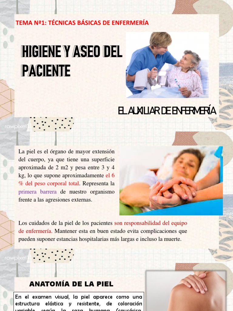 TEMA 2 Higiene y Aseo Del Paciente | PDF
