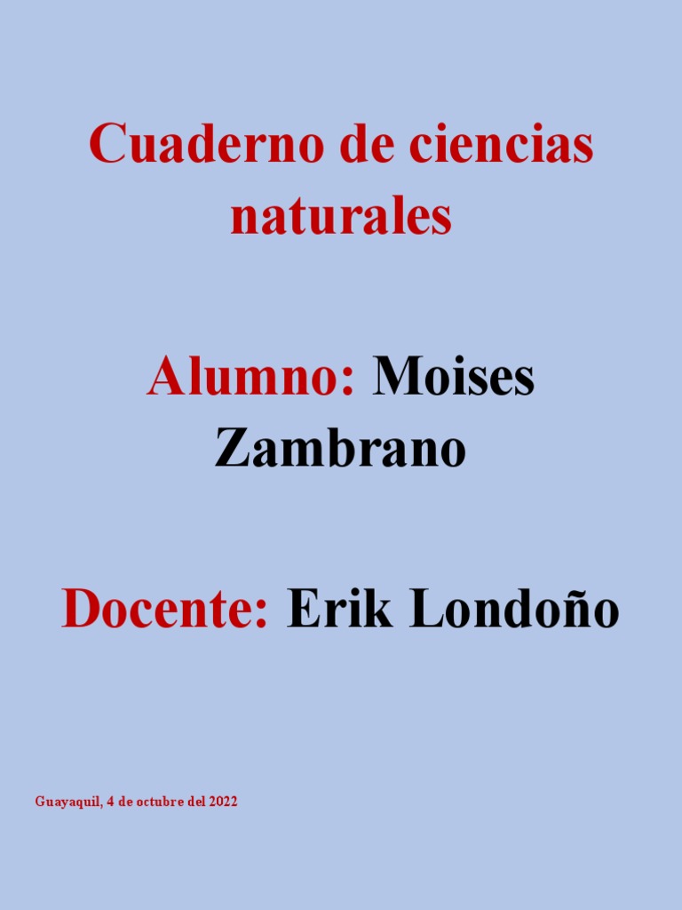 Cuaderno Completo de Ciencias Naturales A | PDF