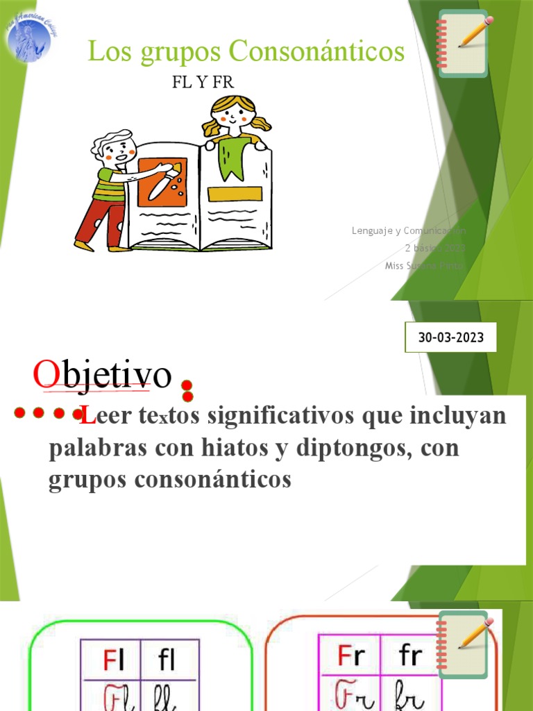 Los Grupos Consonánticos FL Y FR . | PDF