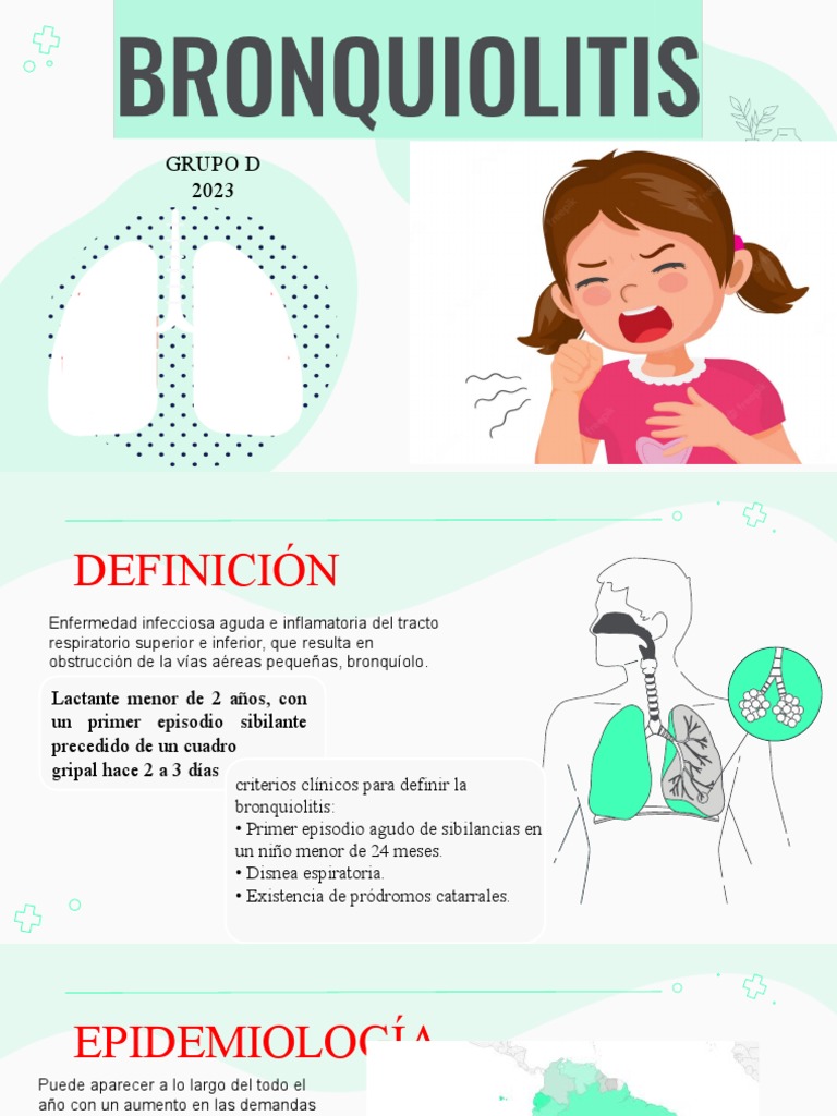 Bronquiolitis aguda: definición, factores de riesgo y diagnóstico | PDF ...