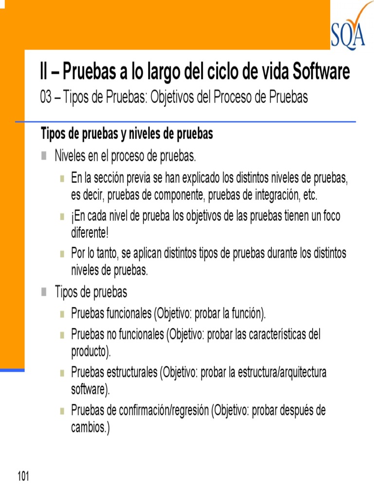 Fundamentos de Pruebas ISTQB - Tipos de Pruebas | PDF | Software | Pruebas de software