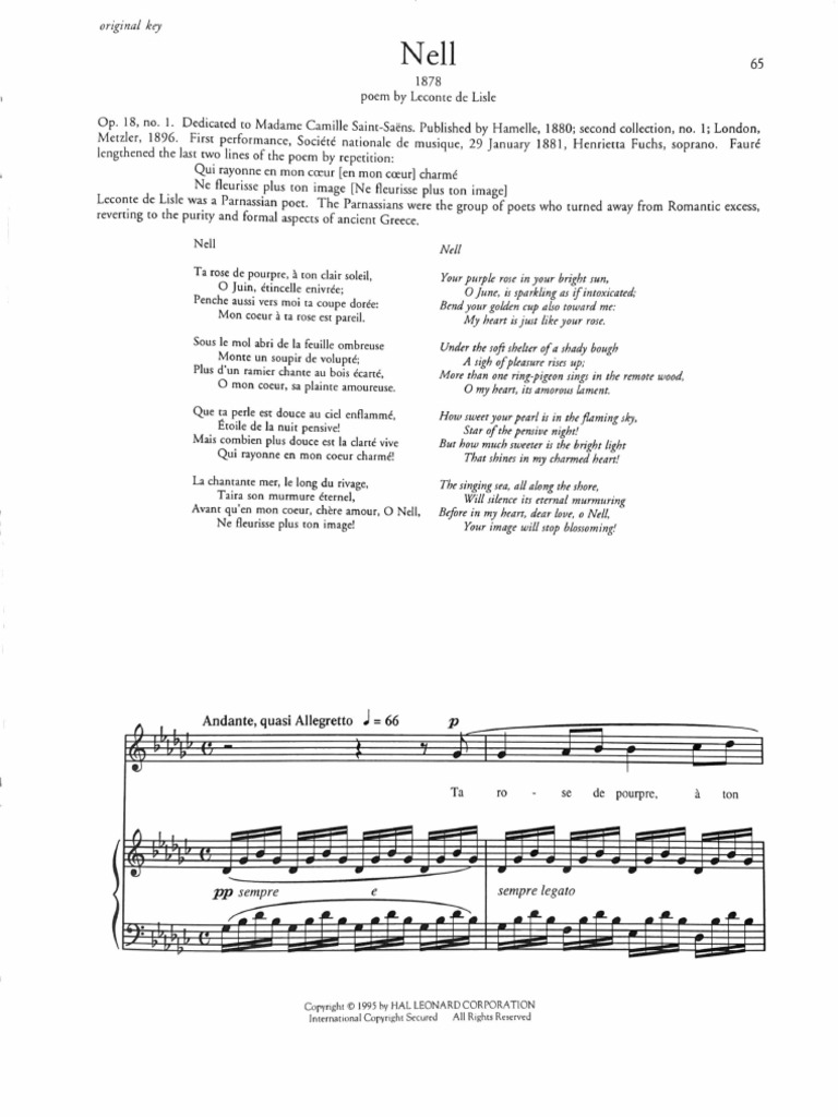 Nell (Faure) - High | PDF