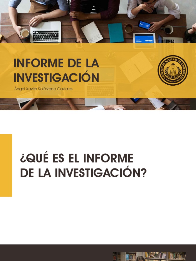 Informe de La Investigación: Ángel Xavier Solórzano Costales | PDF
