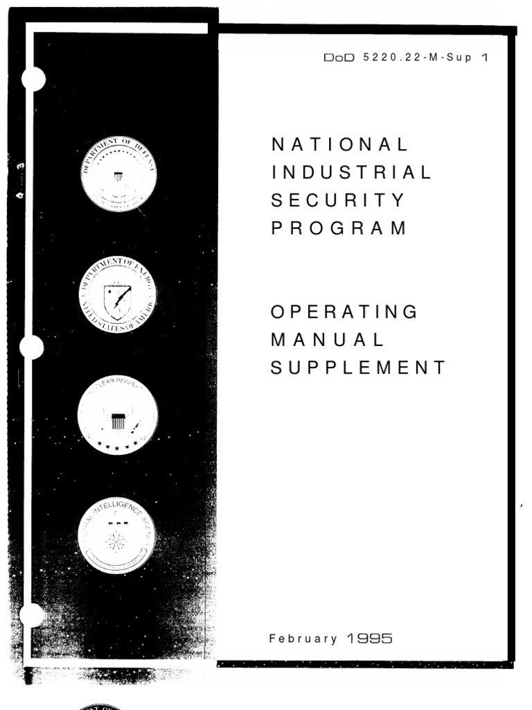 National Industrial Security Program: Operating Manual Supplement | PDF ...