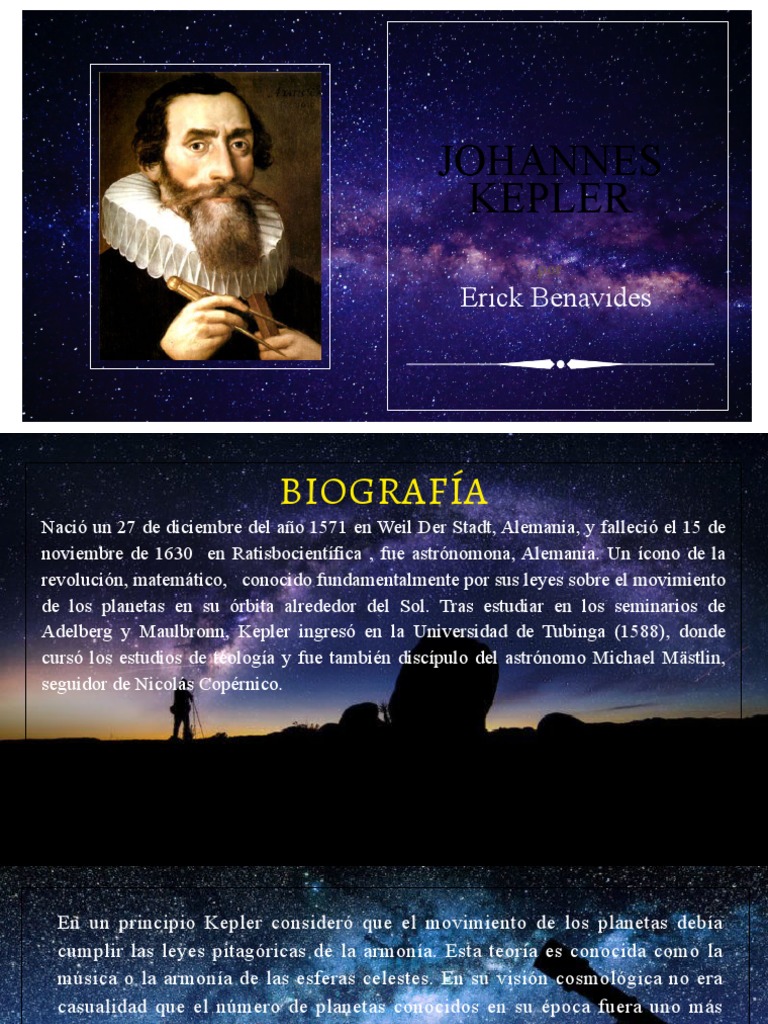 Johannes Kepler: Erick Benavides | PDF | Johannes Kepler | Science