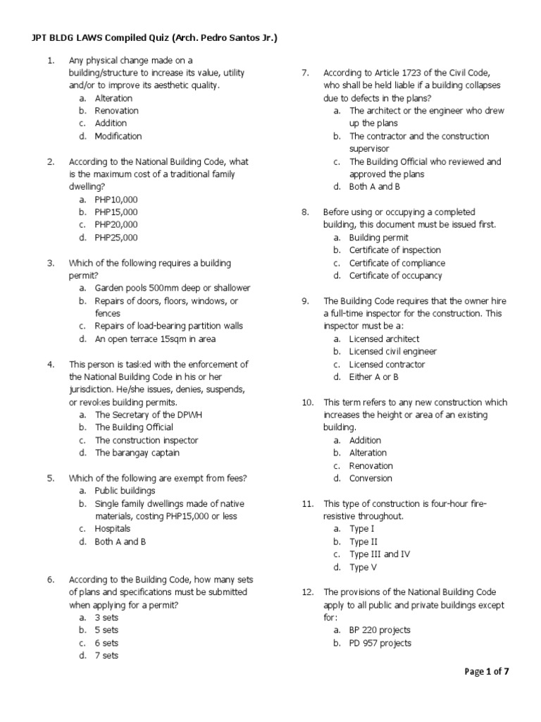 PEDRO Compiled PD 1096 Quiz - With Answer Key | Download Free PDF ...