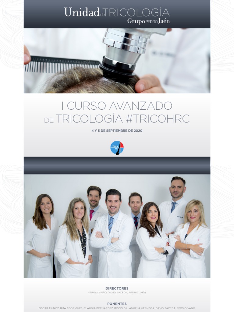 I Curso Avanzado Tricologia Alta | PDF | Perdida de cabello | Enfermedades y trastornos
