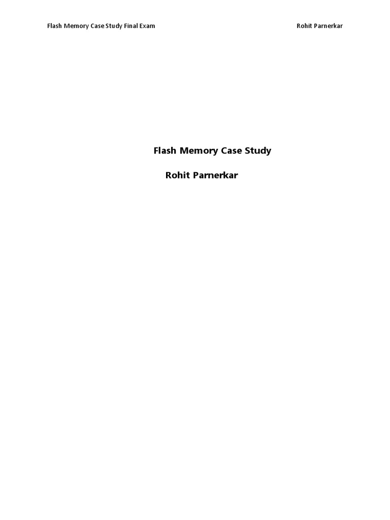 Flash Memory Inc. WACC and Investment Analysis | PDF | Cost Of Capital ...