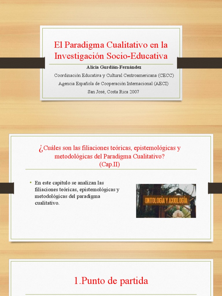 Paradigma Cualitativo en Investigación Socio-Educativa | PDF ...