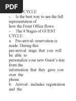 Understanding the Guest Cycle Stages | PDF | Hotel | List Price
