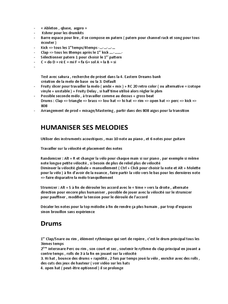 Tuto FL | PDF | Formes musicales | Éléments de la musique