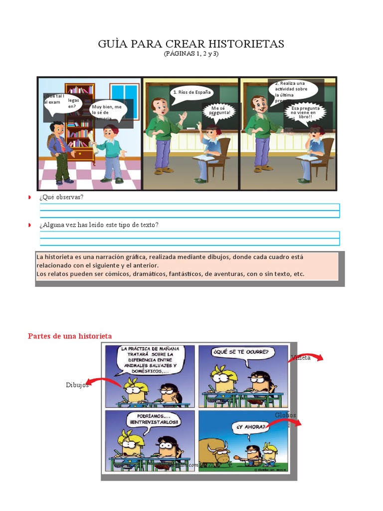 Guía para Crear Las Historietas y Los Cuentos | PDF | Cómics