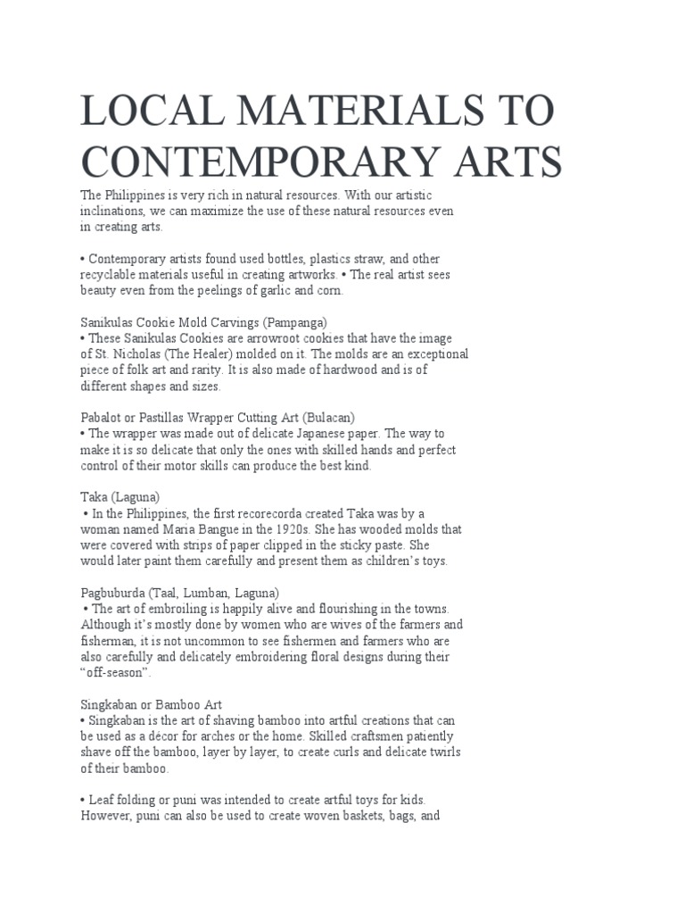 Filipino Folk Art Innovations | PDF