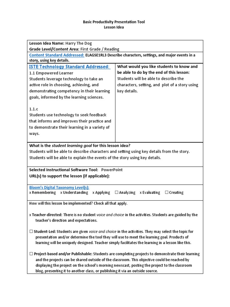 Basic Productivity Tools Lesson Idea | PDF | Learning | Change