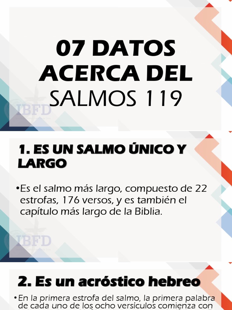 Salmo 119, el acróstico hebreo sobre la ley de Dios | PDF | Salmos | Pascua
