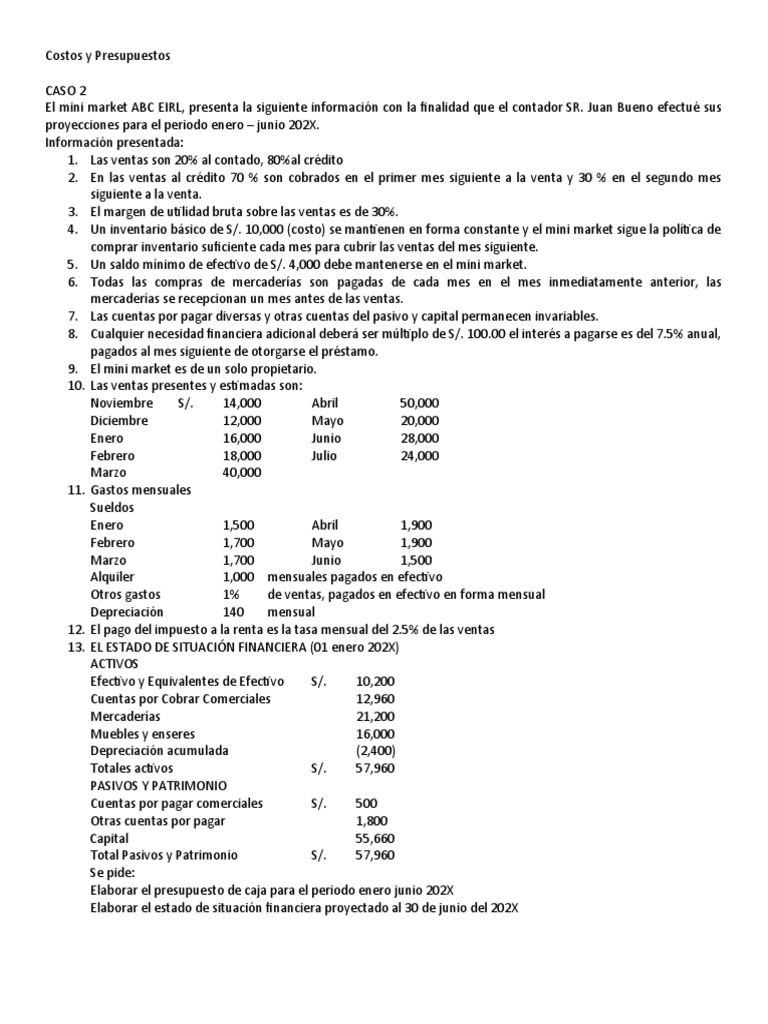 Costos y Pptos PPTOS E2 PPtos | PDF Costos y Pptos PPTOS E2 PPtos | PDF