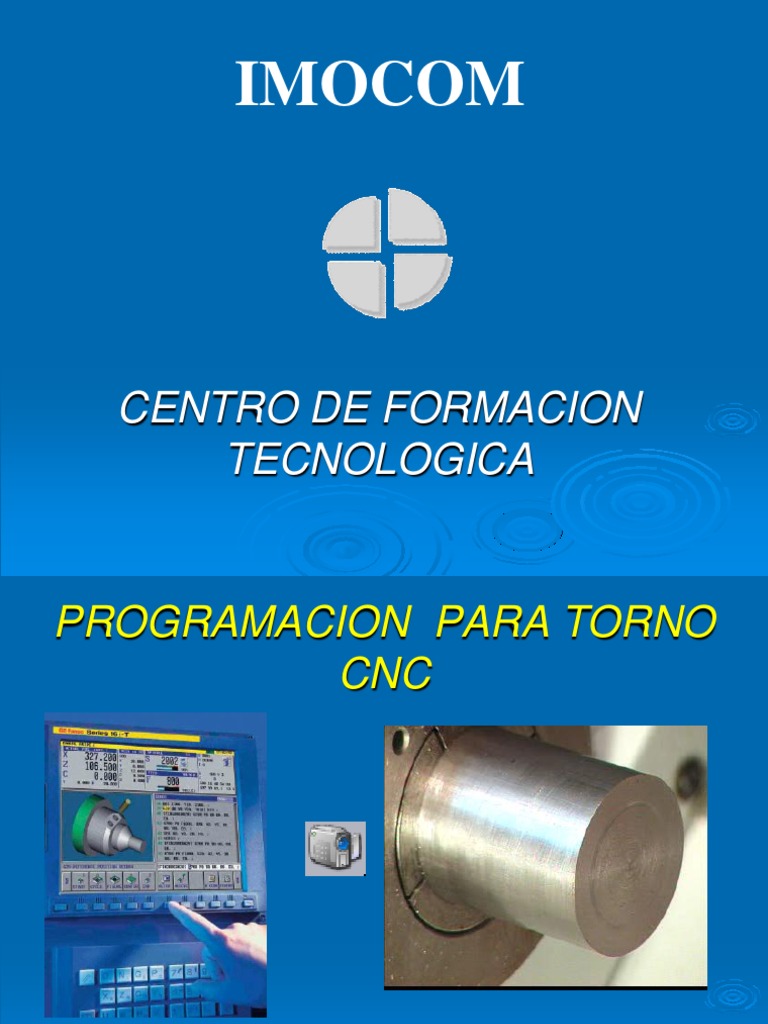 Programacion Torno CNC | PDF | Perforar | Control numerico