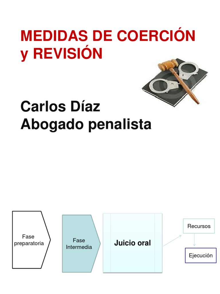 Medidas de Coerción en el Proceso Penal | PDF | Derecho penal ...