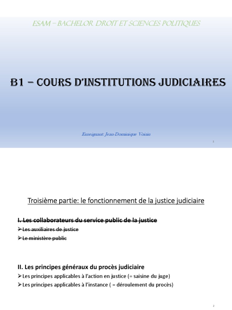 Principes de la Justice Judiciaire | PDF | Justice | Crime et violence