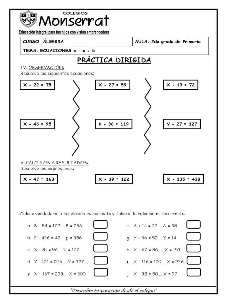 Prim 2do Prad Algebra 12 | PDF