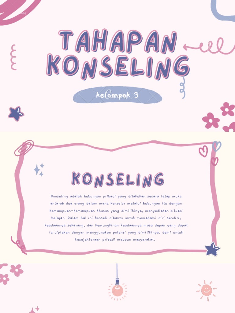 Tahapan Konseling Kelompok | PDF