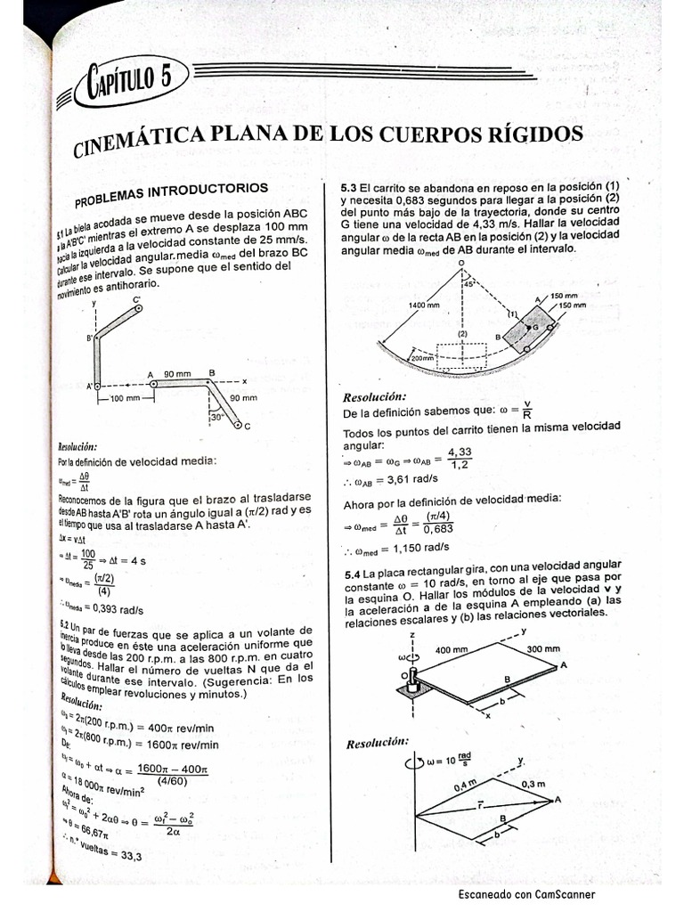 solución capitulo 5-Meriam-Dinamica | PDF