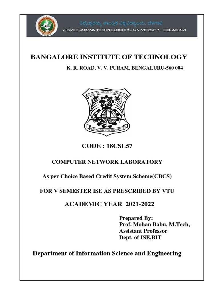 CN Manual 2022 | PDF | Computer Network | Engineering