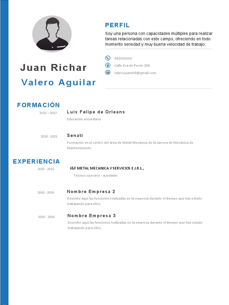 Juan Richar: Valero Aguilar | PDF