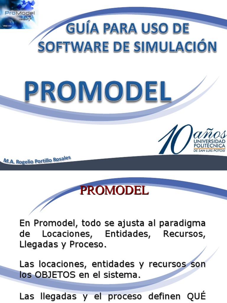 Guia de Clase Software Promodel | PDF | Simulación | Ventana (informática)