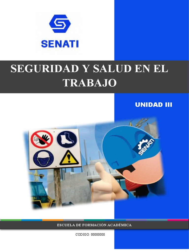 Seguridad y Salud en El Trabajo - SENATI - Manual | PDF