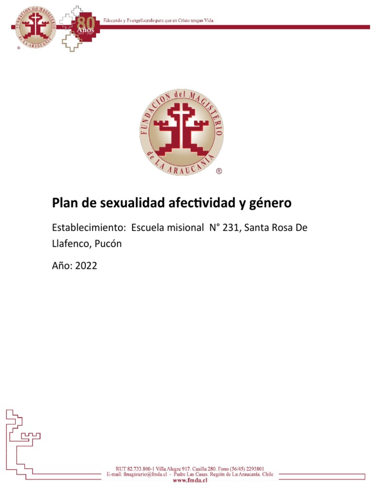Plan Sexualidad, Afectividad Y Género 2021 | Pdf | Sexualidad | Aprendizaje