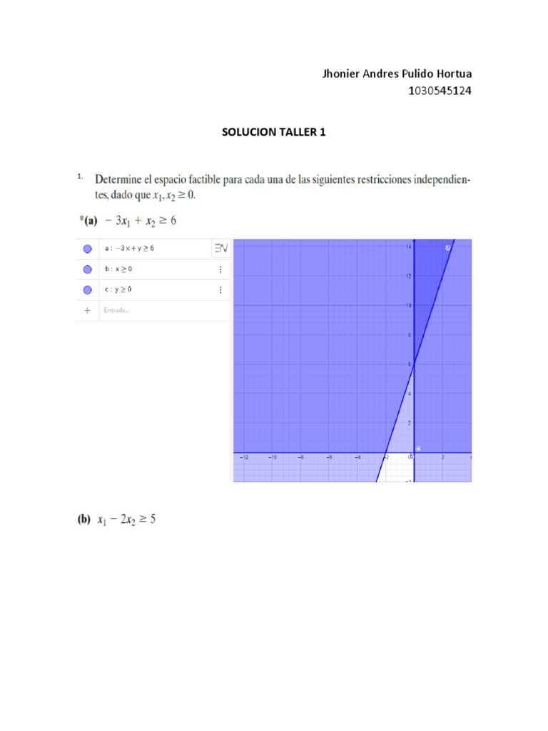 Taller 1 Metodos Deterministicos | PDF