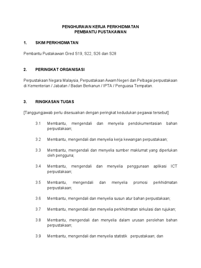 Pembantu Pustakawan | PDF