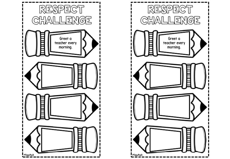 Civic Respect Challenge Bookmark | PDF