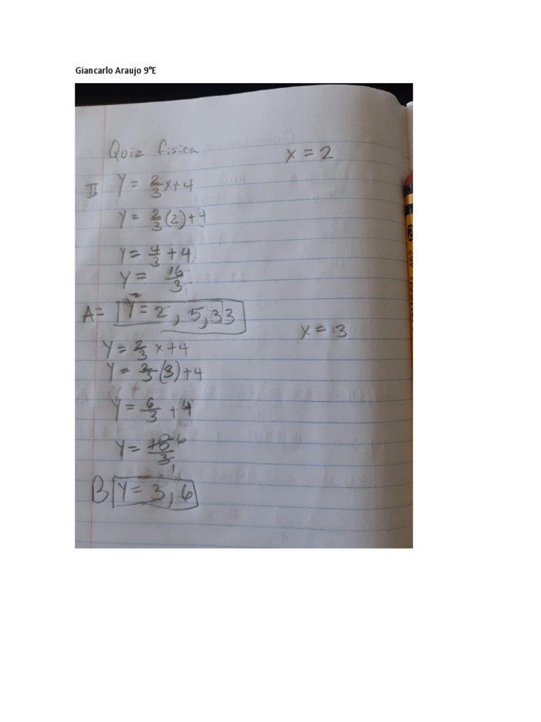 Giancarlo Araujo 9°E Fisica | PDF