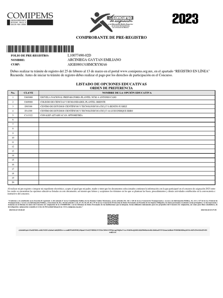 COMIPEMS | PDF | Privacidad de la información