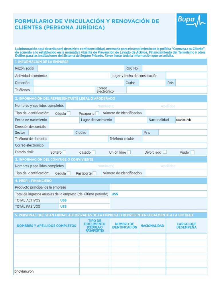 ECU Formulario Vinculacion y Renovacion Persona Juridica 2022 | PDF ... ECU Formulario Vinculacion y Renovacion Persona Juridica 2022 | PDF ...