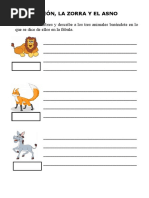 Secuencia #4 Lengua Fábula El Leon y El Raton | PDF | León | Fábula