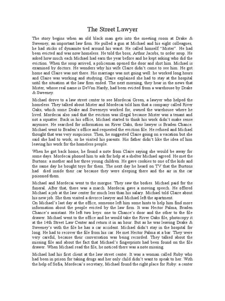 The Street Lawyer | PDF | Squatting | Eviction