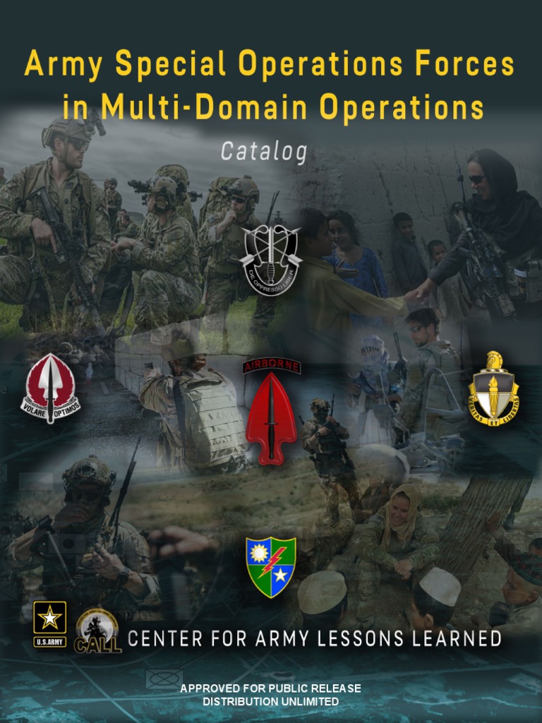 ARSOF in Multi-Domain Ops Guide | PDF | Deterrence Theory | Crime ...
