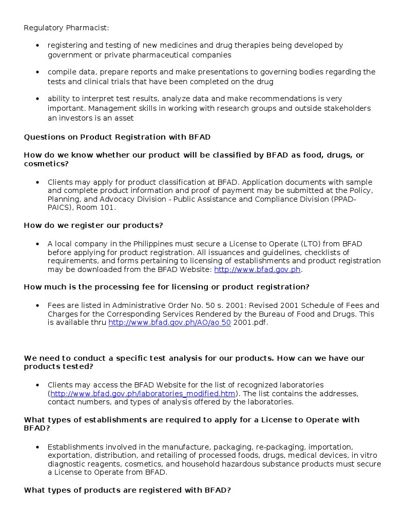 Regulatory Affairs | Medical Device | Pharmaceutical Drug