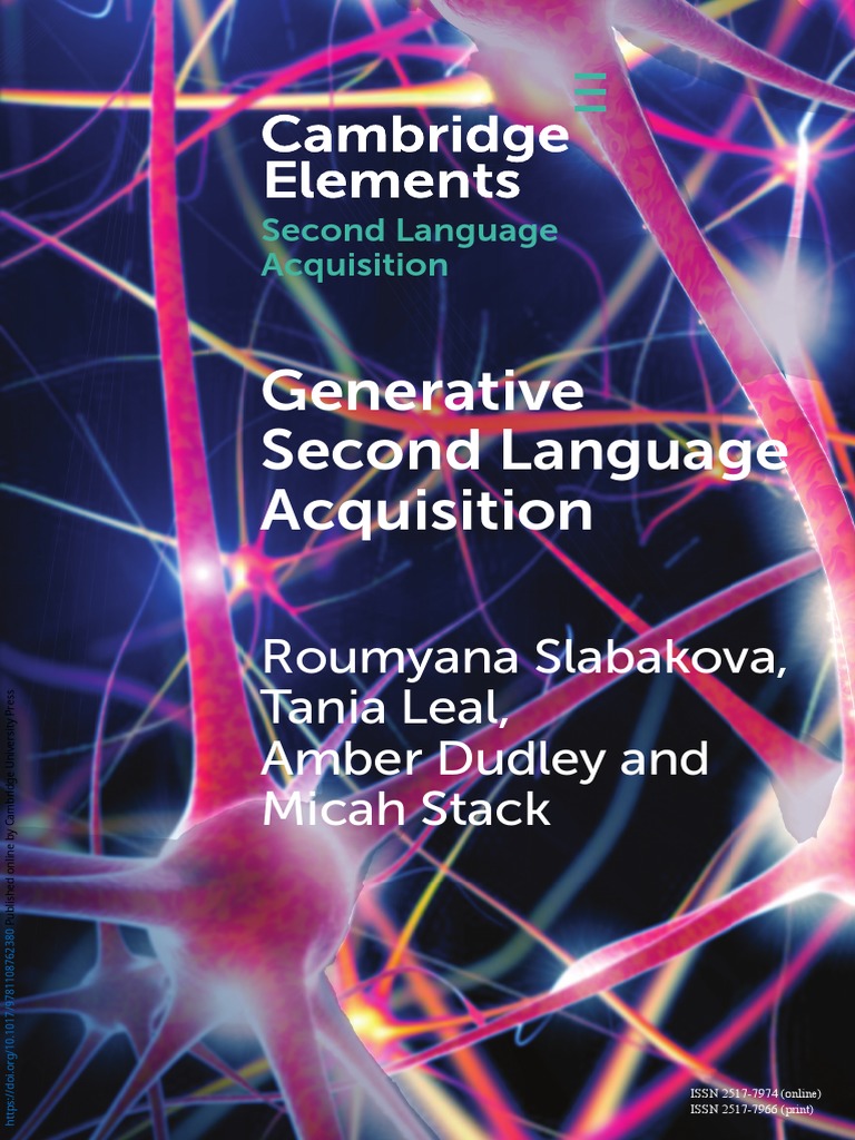 Generative-SLA - 1-12 | PDF | Second Language Acquisition | Language Acquisition