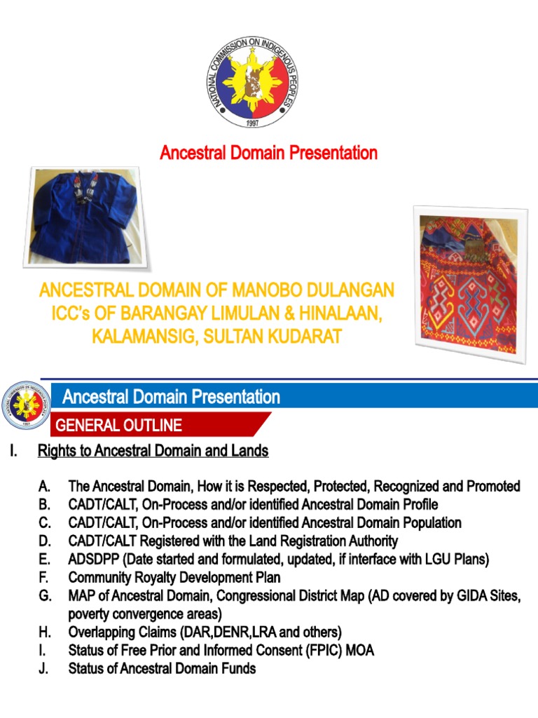Manobo Dulangan Ancestral Domain Overview | PDF | Arbitration