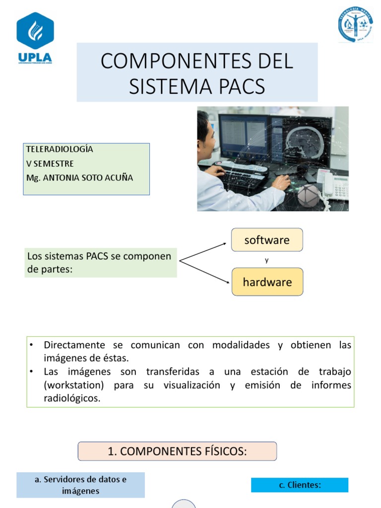 Componentes del Sistema PACS en Teleradiología | PDF | Servidor ...