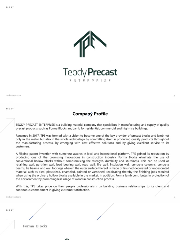 TPE ProductPresentation | PDF | Manila | Building Engineering