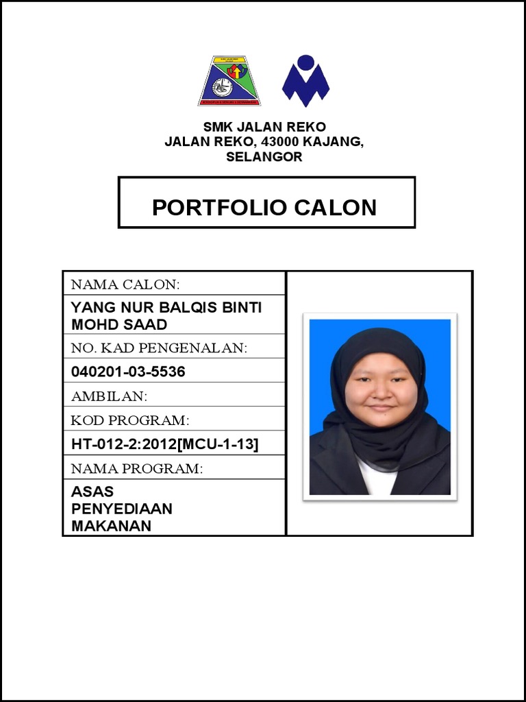 Contoh Portfolio Lengkap APM | PDF