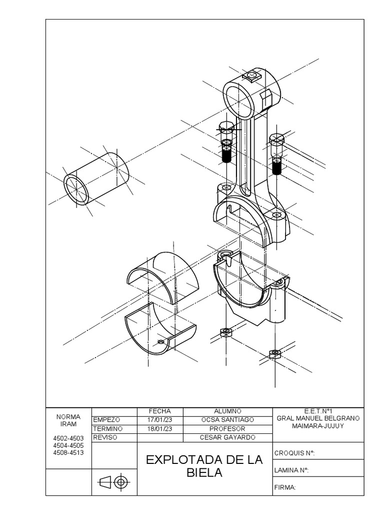 Explotada de La Biela | PDF