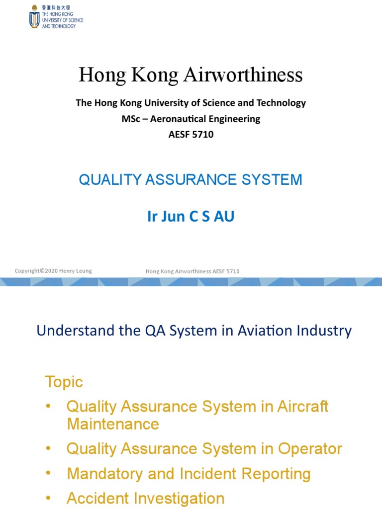 #6 UST Training Oct2022 QA System | Download Free PDF | Aviation ...