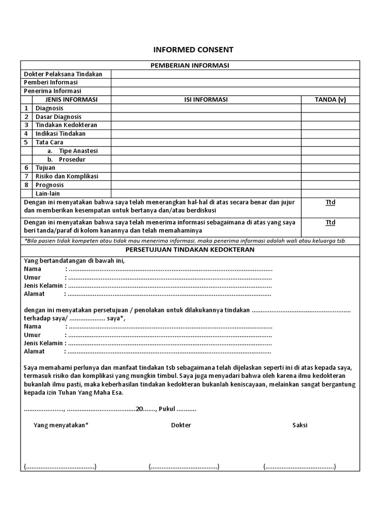 Informed Consent | PDF